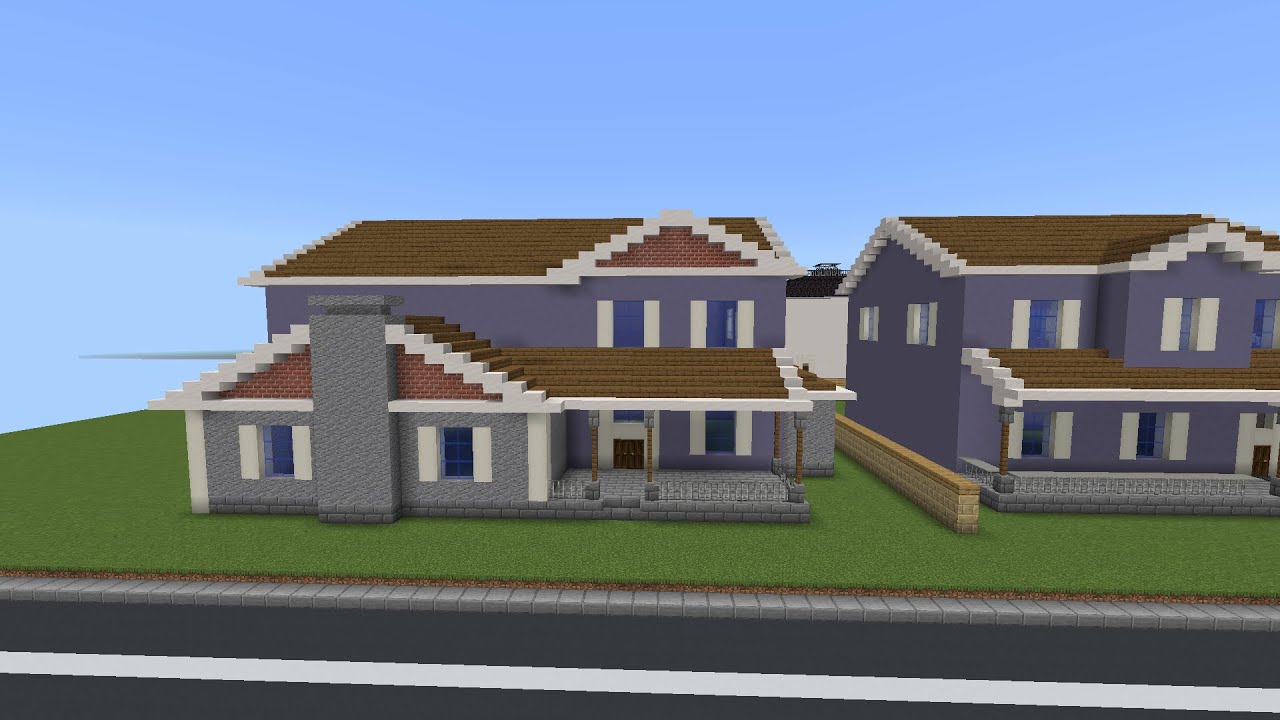 How To Build A Suburban House In Minecraft Tutorial 599 - YouTube