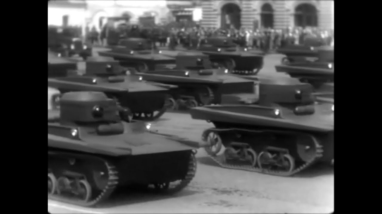 Red Army T-37A amphibious scout tank - YouTube