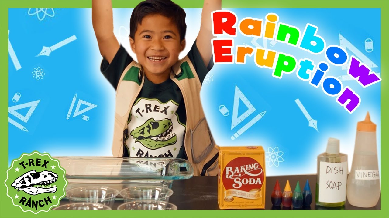 Rainbow Eruption T-Rex Ranch Science for Kids! Fun Educational DIY ...