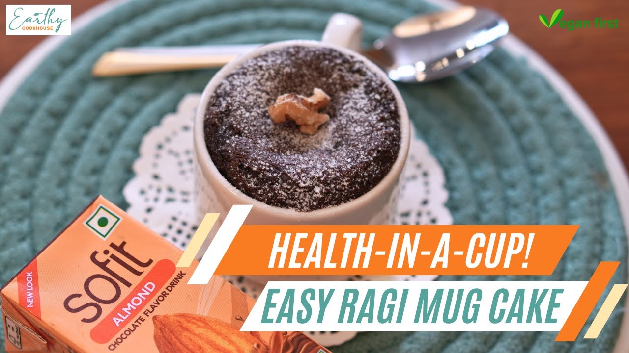 Instant and Vegan Ragi Mug Cake Recipe using Sofit Almond Chocolate ...