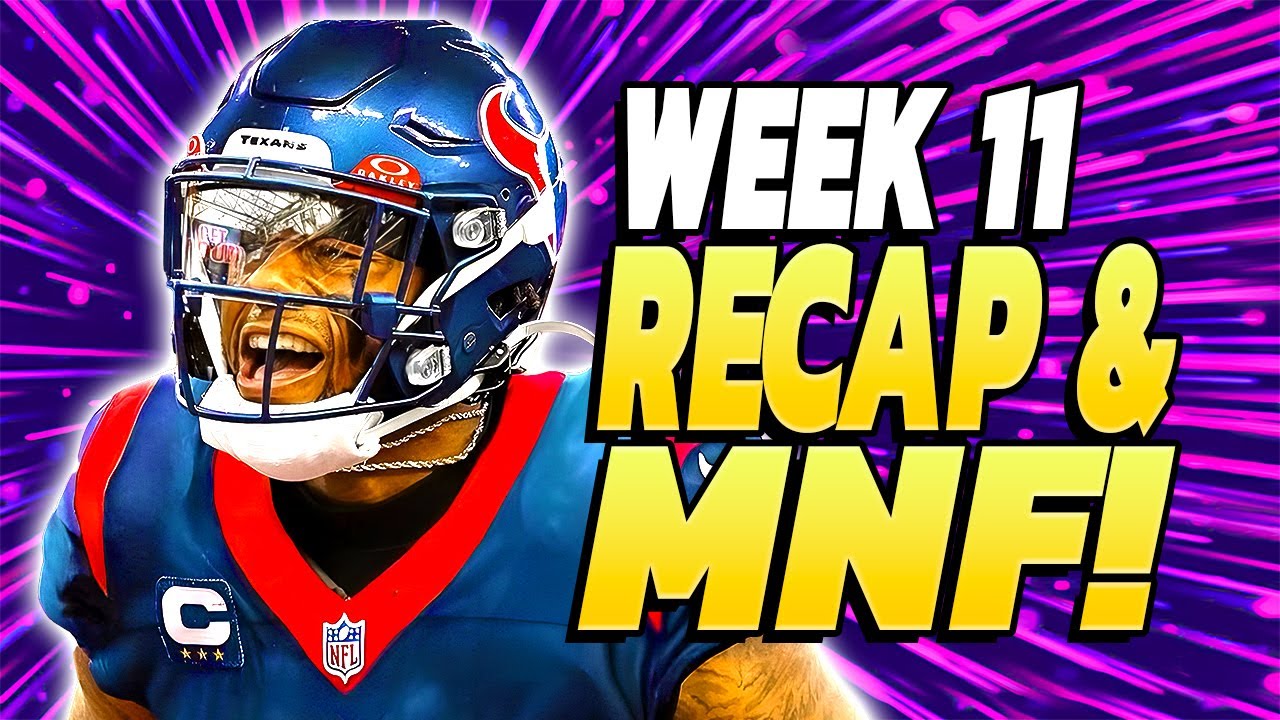 Getting You Ready For Monday Night Football And Week 12! - YouTube