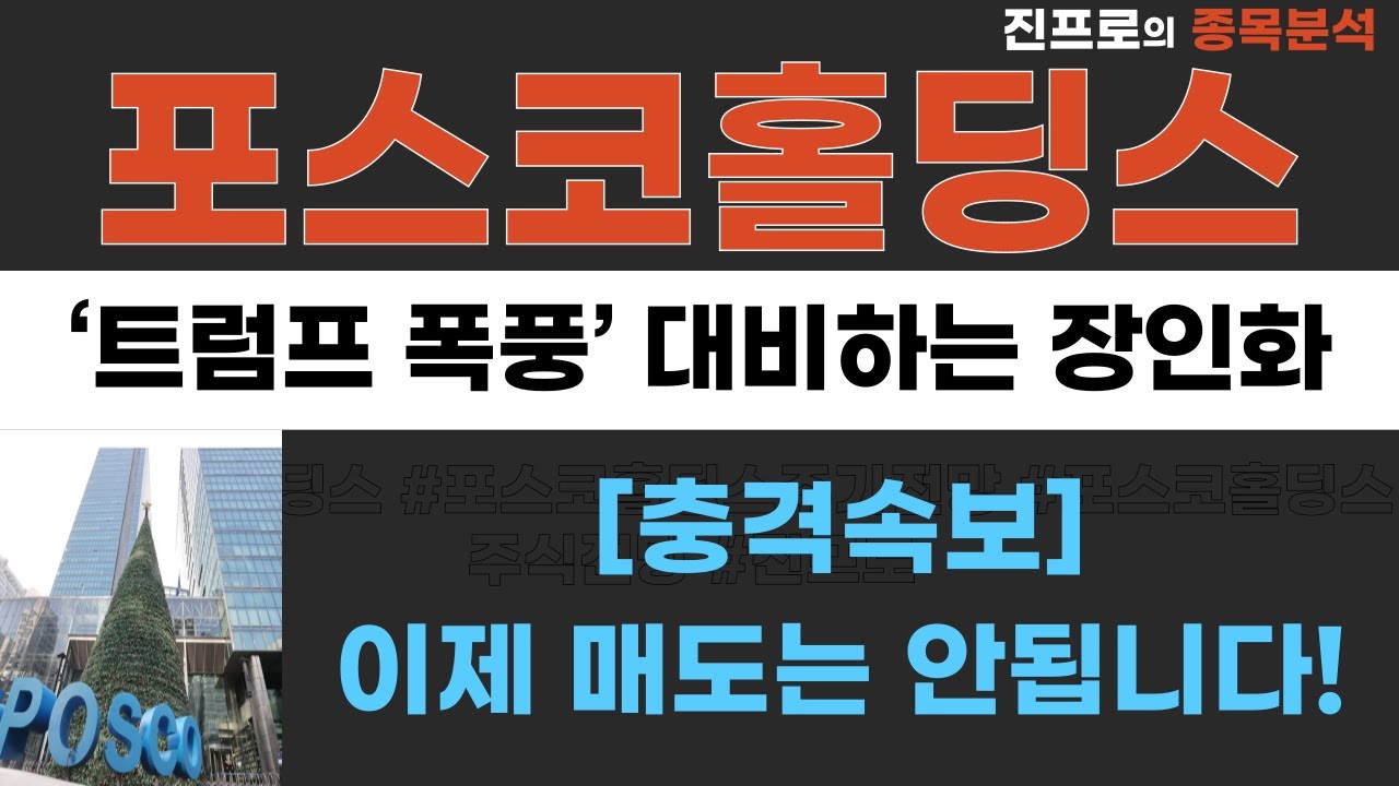 포스코홀딩스 세계최고의 기업이 될겁니다장기투자하세요 100배 수익납니다 포스코홀딩스 주가전망 양극재 에코프로
