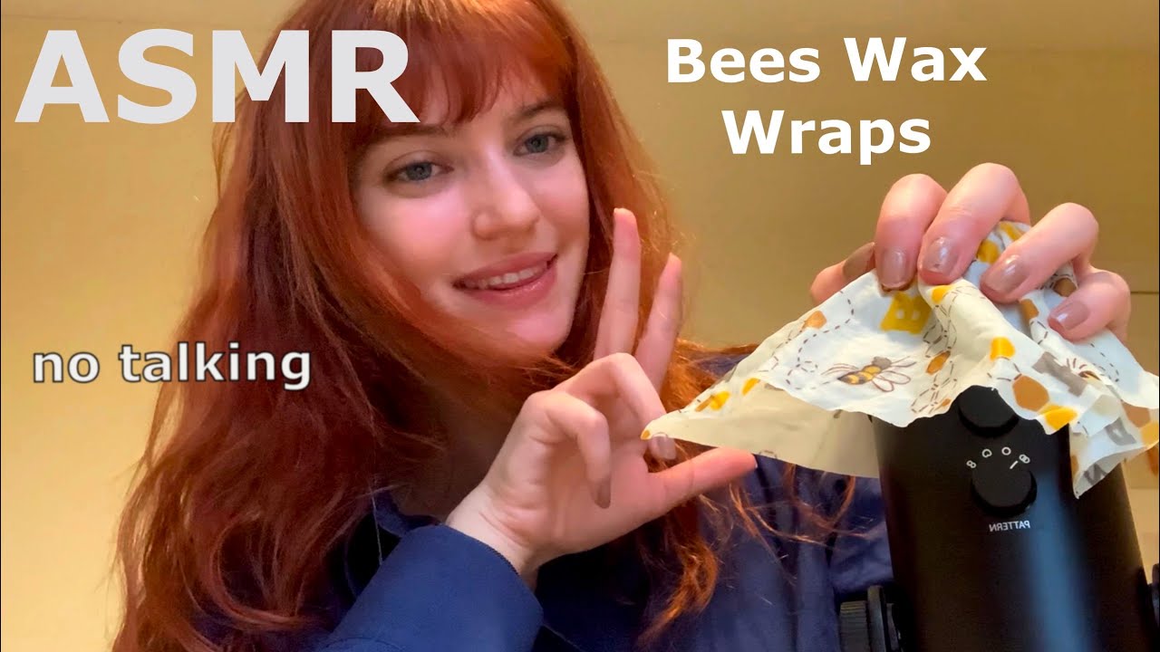 ASMR ~ Bees Wax Wraps! (No Talking, Sticky Tapping, Crinkling) - YouTube
