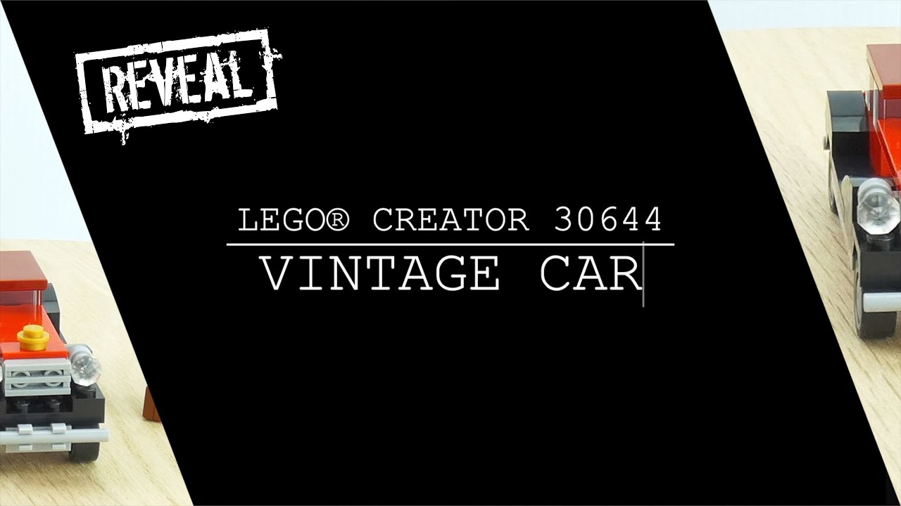 LEGO® CREATOR Vintage Car 30644 REVEAL - YouTube