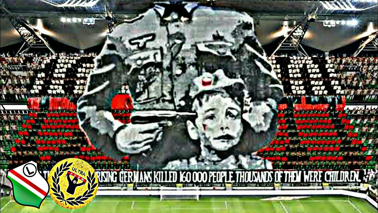 Tifo legia warsaw in Ultras game 🇬🇮🔥 - YouTube