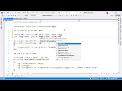 Getting the IConfiguration Service in the Program Class - ASP.NET Core 6 - YouTube