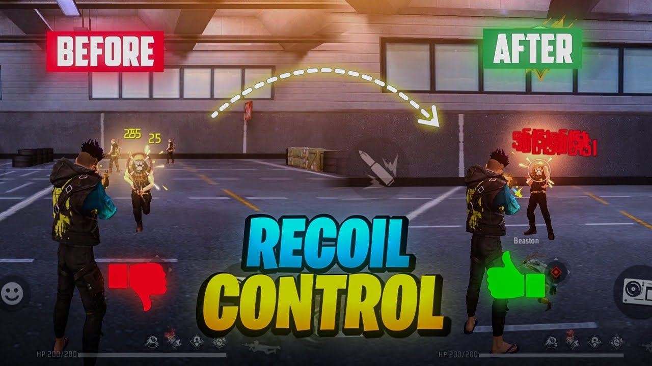 HEADSHOT ( RECOIL CONTROL ) // How to Control Recoil In free fire ...