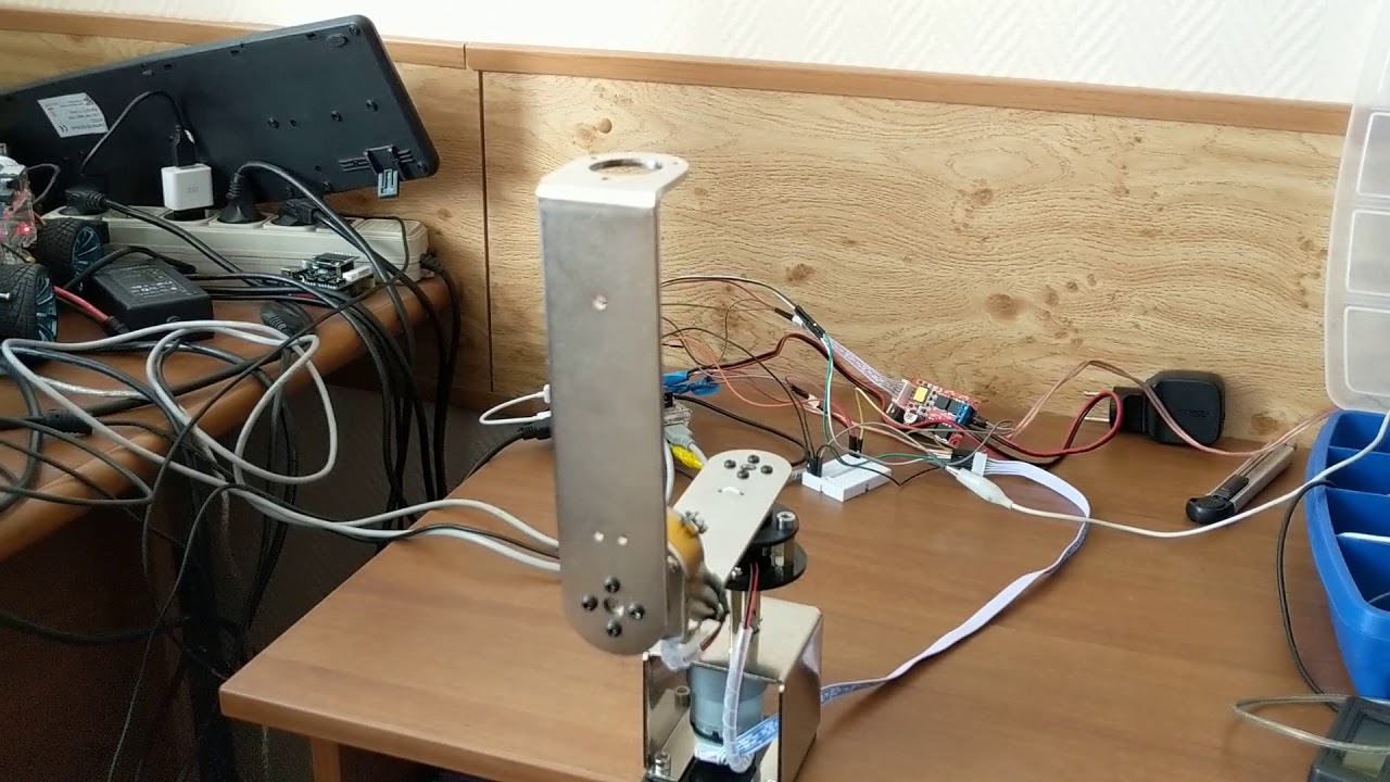 Rotary Inverted Pendulum Pid Control With Arm Position Control Youtube