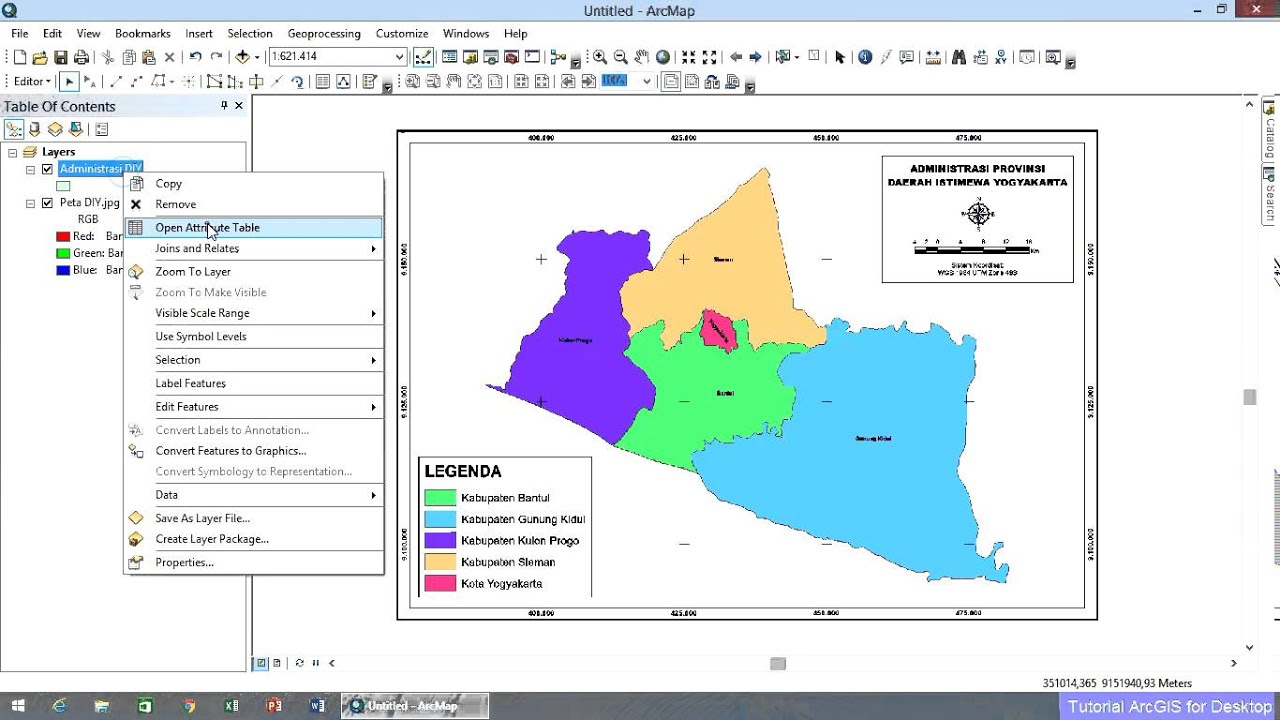 Digitasi Menggunakan ArcGIS - YouTube
