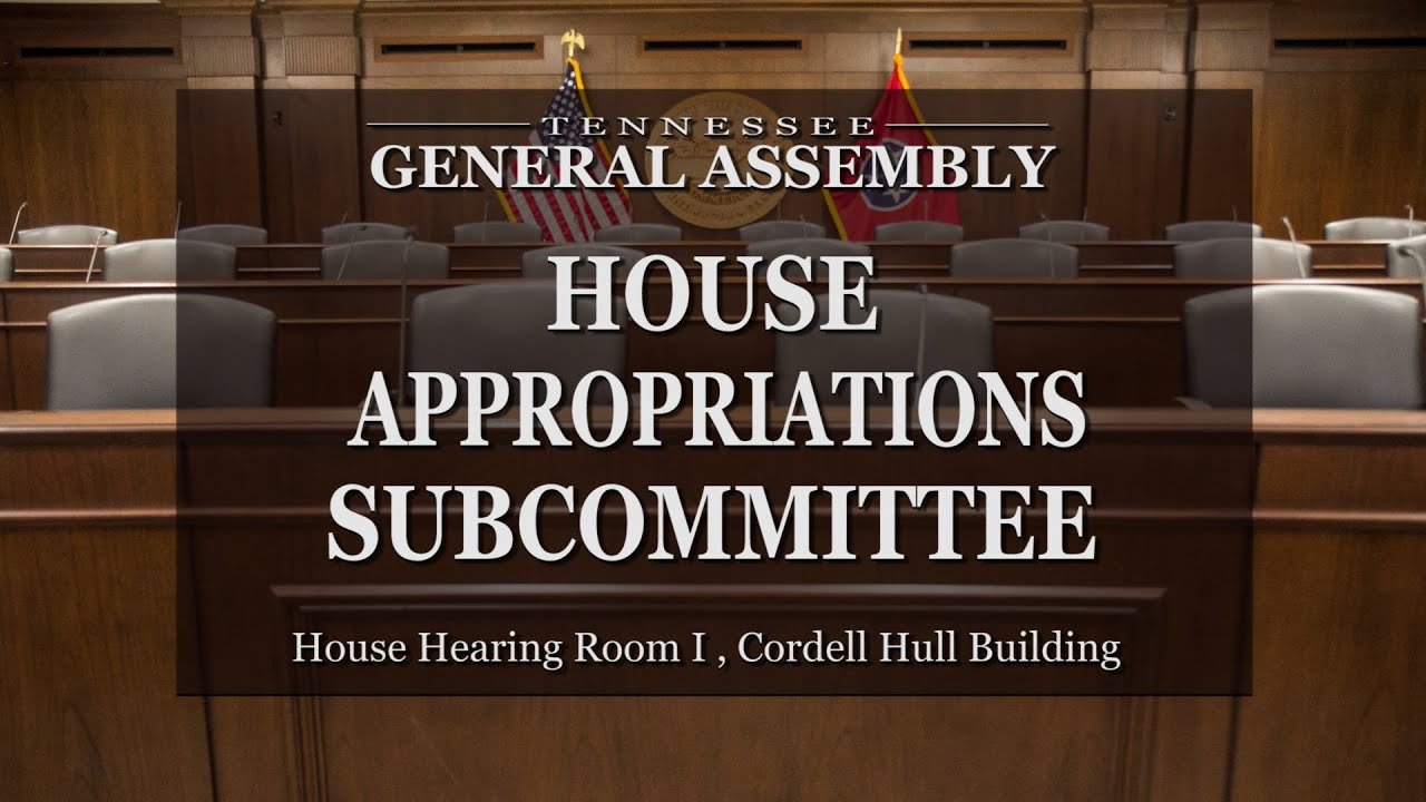 House Appropriations Subcommittee- April 11, 2022- House Hearing Room 1 ...