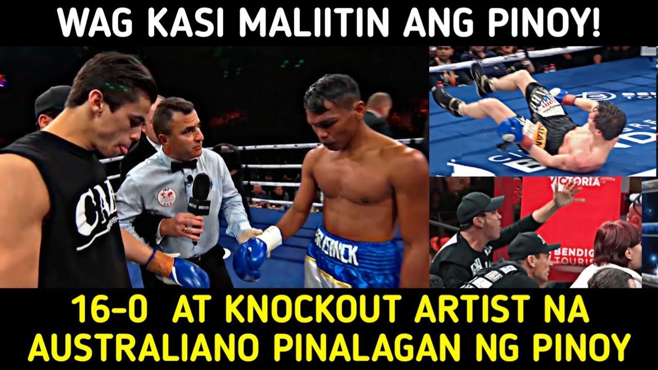 16-0 At Knockout Artist Na Australiano Pinalagan ng Pinoy - YouTube
