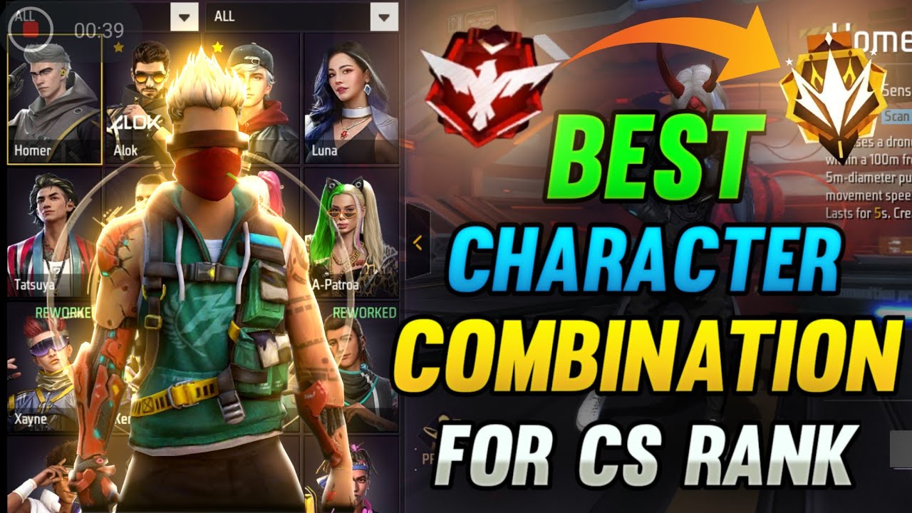 Best Character Combination For Cs Rank || After Update Best Character ...