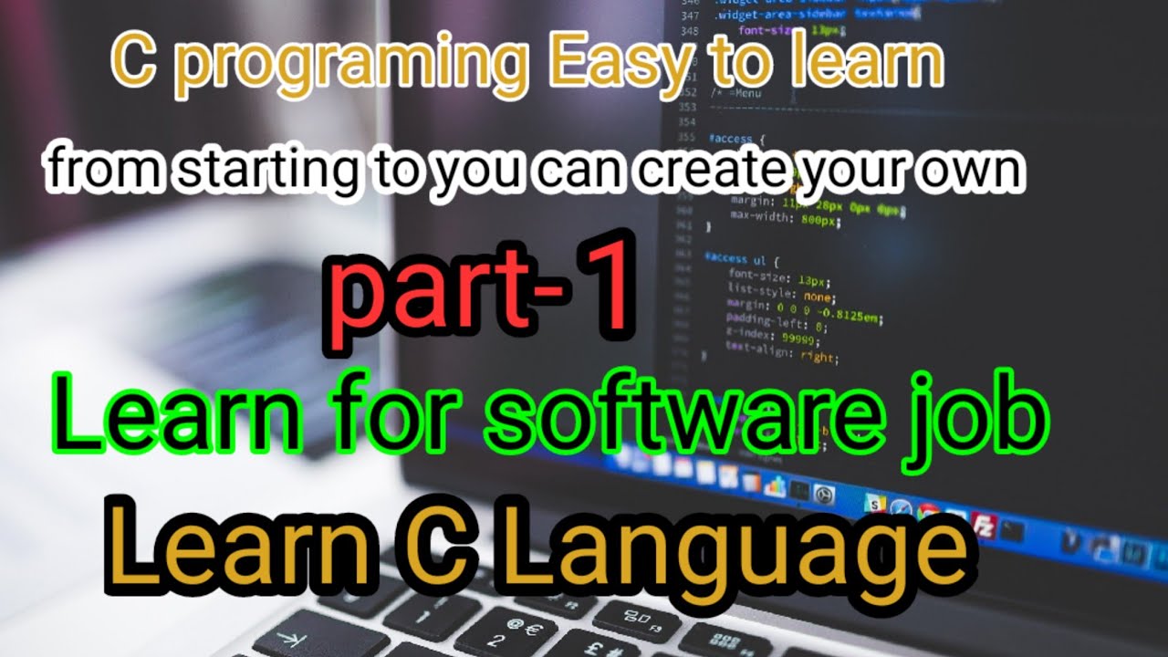 C Programing Basics 🔥 Part 1 Easy To Understand And Take The Notes Youtube