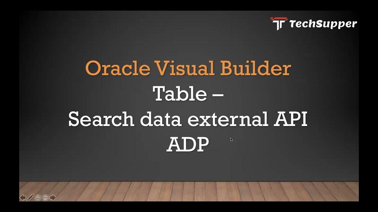 6. Search data from table populated from the external API | Oracle | Oracle Cloud #oic #oracle ...