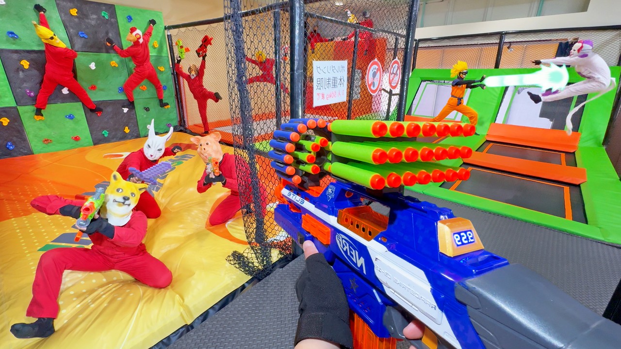 Nerf War | Amusement Park Battle 71 (Nerf First Person Shooter) - YouTube