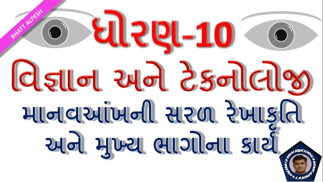 DHORAN 10 MANAV ANKH VIGYAN ANE TECHNOLOGY - YouTube