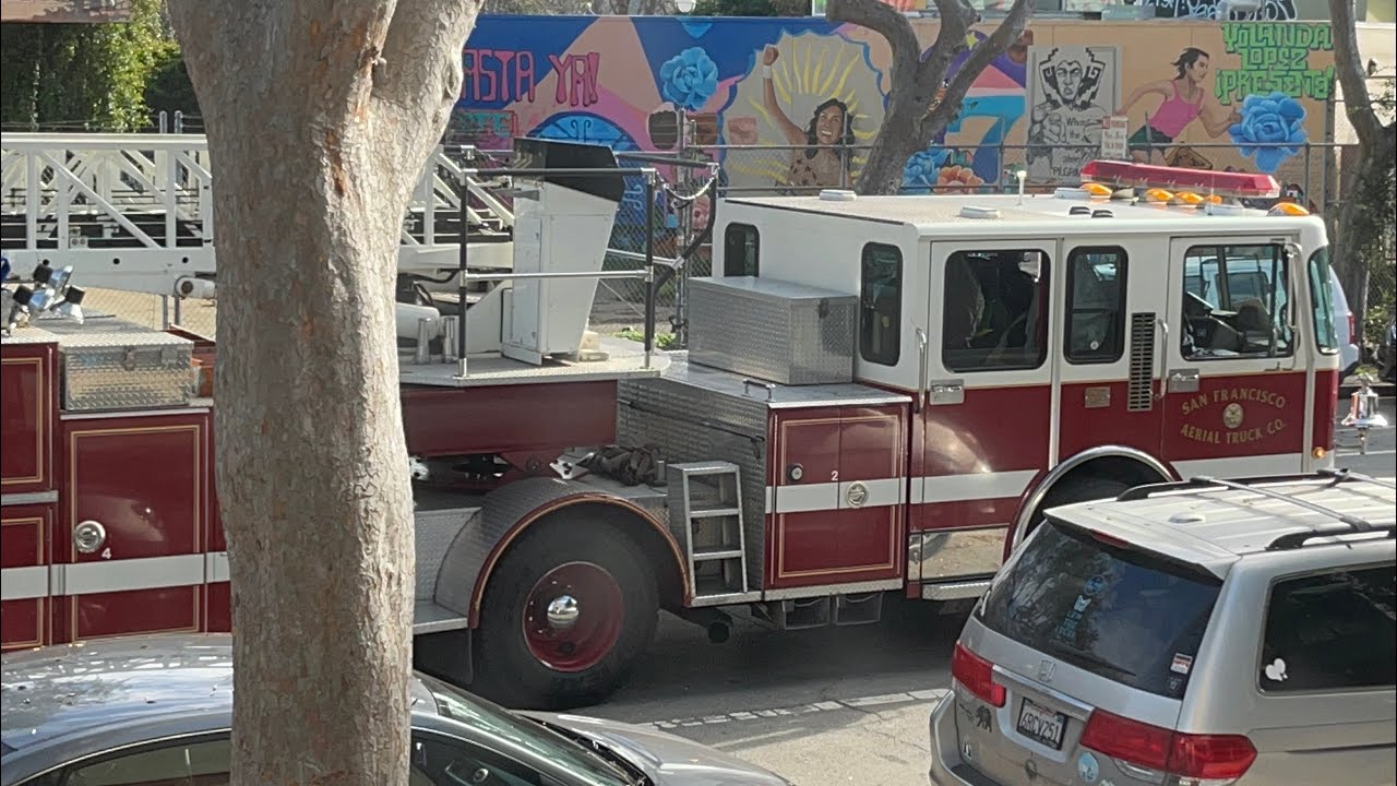 San Francisco Fire Dept. Truck 7 (Reserve) Responding - YouTube