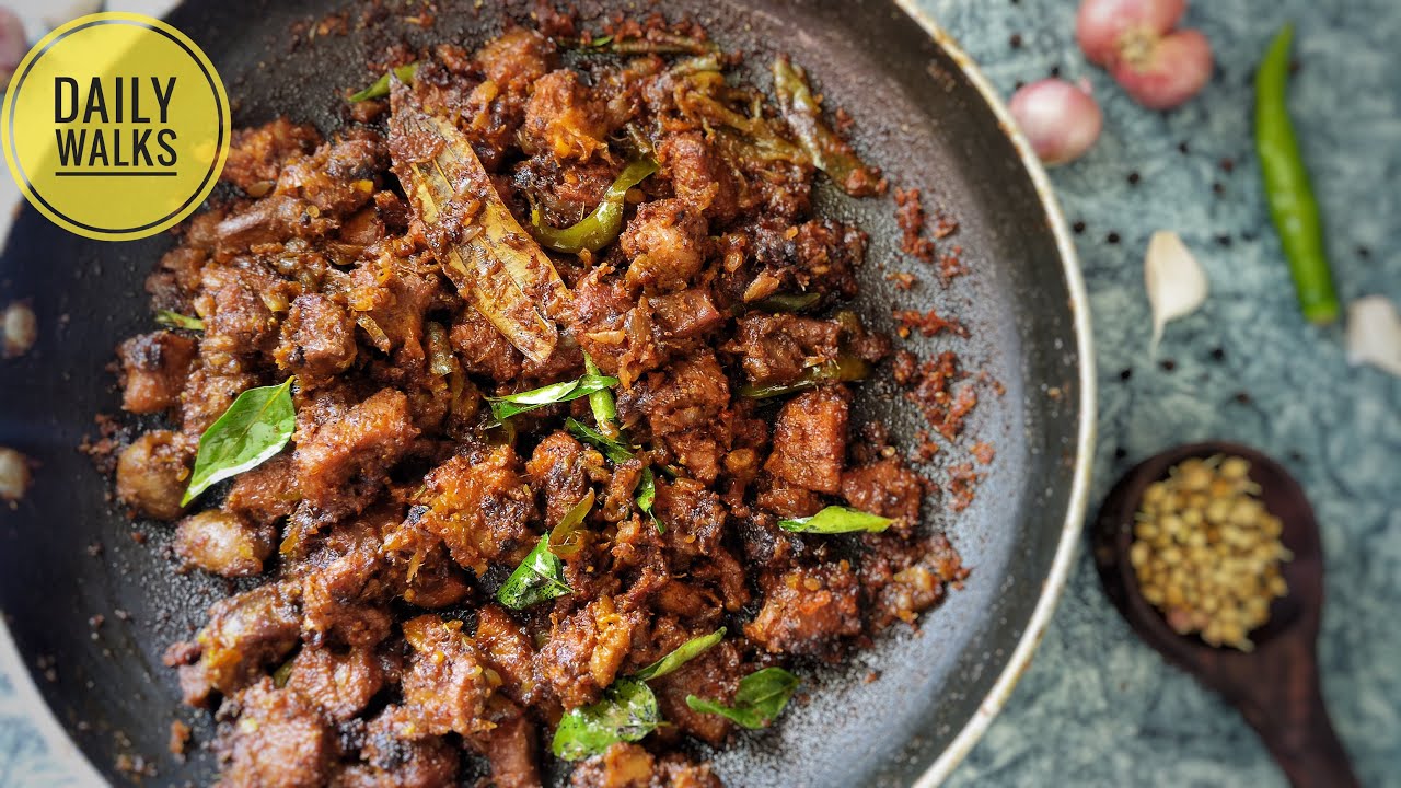 Mutton Sukka | Mutton Pepper Fry | Mutton Varuval | Easy & Tasty Mutton ...