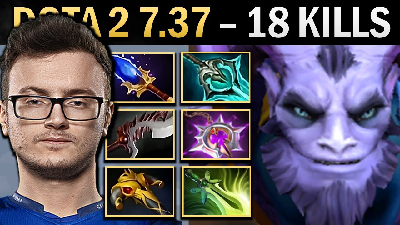 Riki Gameplay Miracle with Butterfly and 18 Kills - Dota 7.37 - YouTube