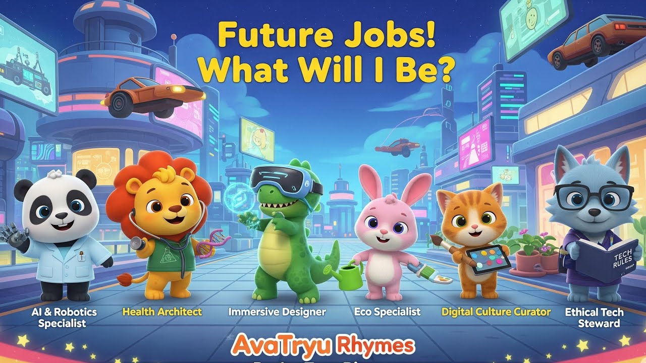 Jobs of Tomorrow! Future Careers Rhyme Future Jobs Song for Kids # ...
