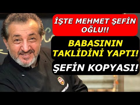 Masterchef Mehmet Şefin Oğlu Babasının Kopyası!! Babasını Öyle Bir Taklit Etti ki..!