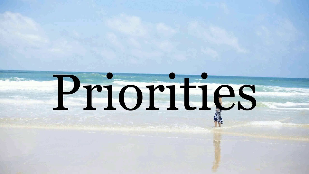 How To Pronounce Priorities🌈🌈🌈🌈🌈🌈Pronunciation Of Priorities - YouTube