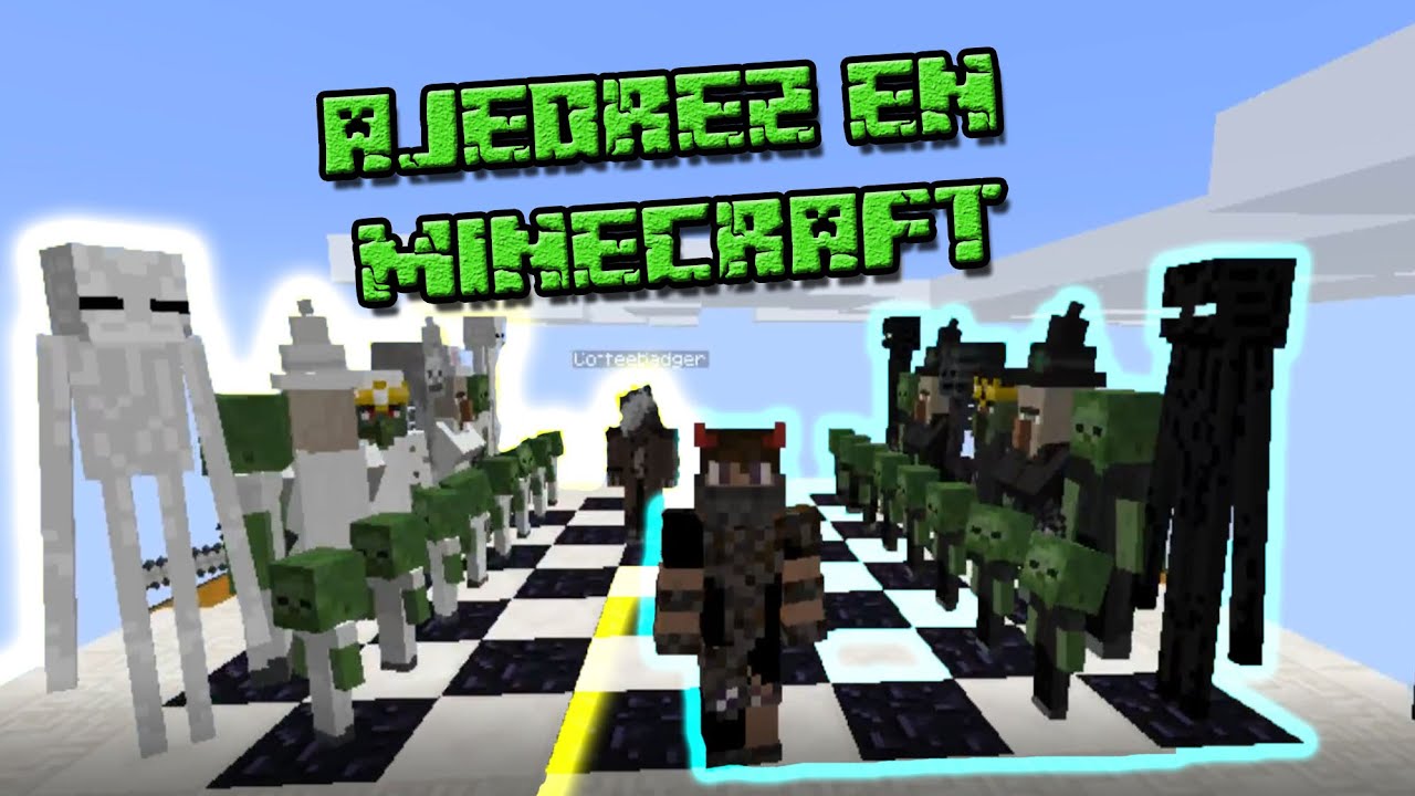 JUGANDO AJEDREZ EN MINECRAFT - YouTube