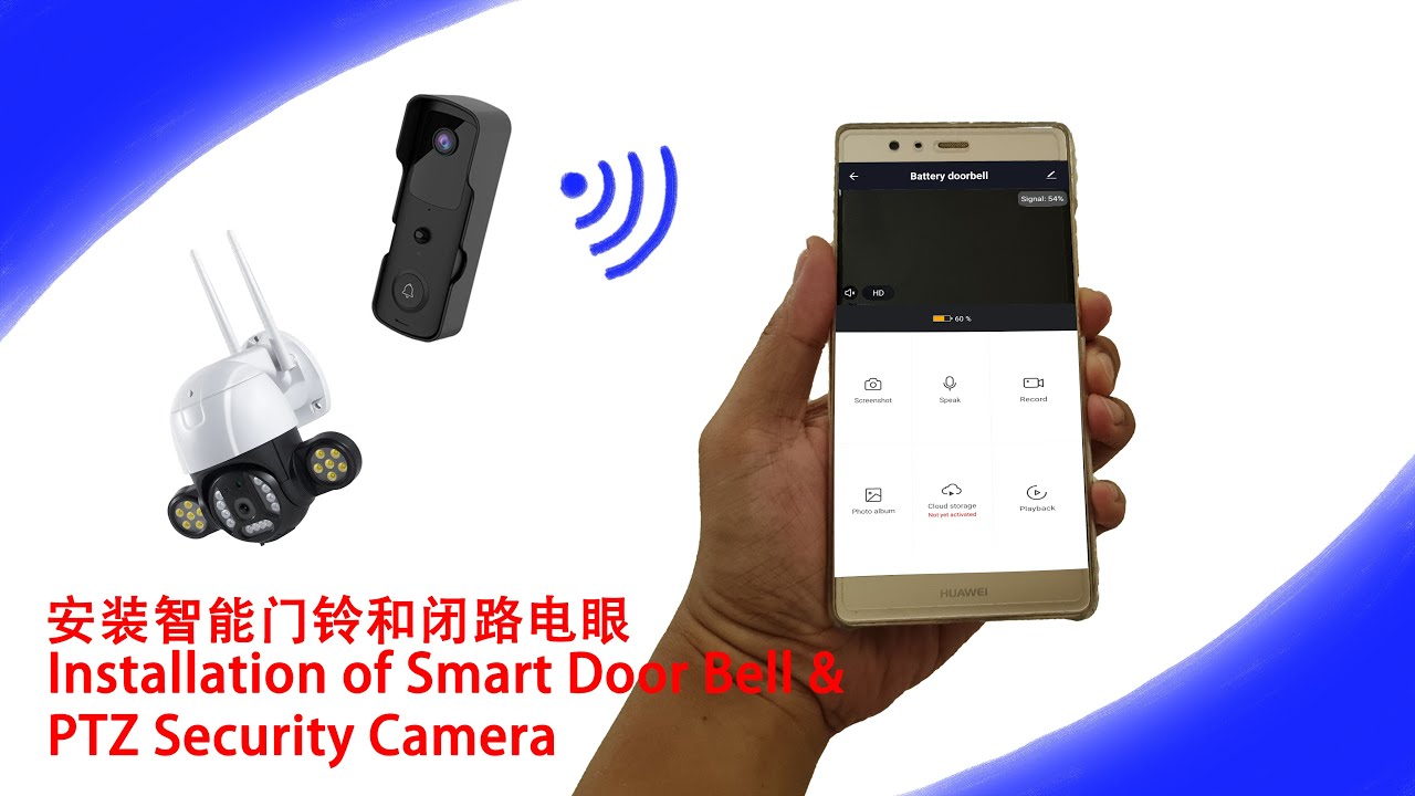 【乐】 Installation of CCTV and Camera Door Bell 安装智能电眼和门铃 (English/Malay ...