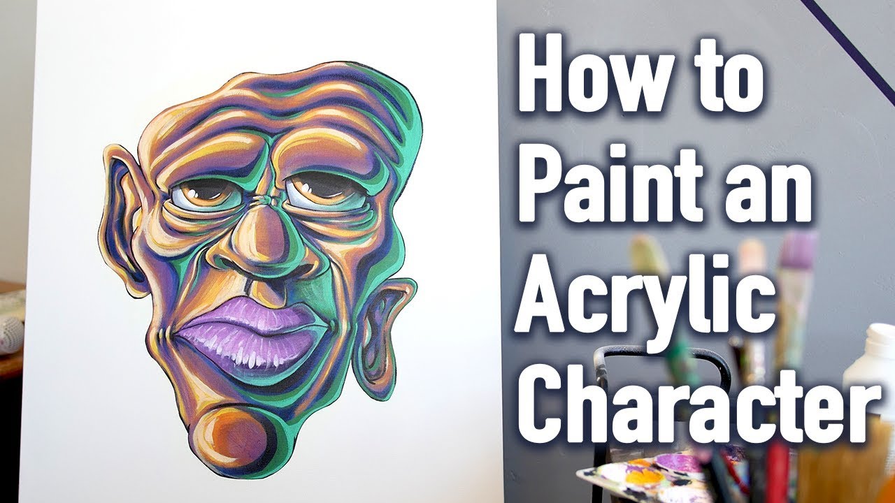 New Acrylic Character - Full Painting Process with SLEW - YouTube