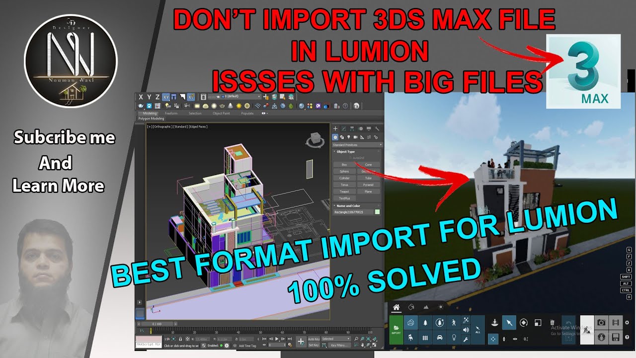 DON T IMPORT 3DS MAX FILE IN LUMION AND HOW TO HANDLE WITH BIG PROJECT don-t-import-3ds-max-file-in-lumion-and-how-to-handle-with-big-project