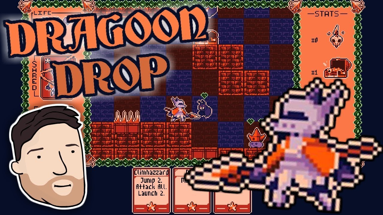 TURN-BASED PLATFORMING CARD GAME?? Let's Play Dragoon Drop | Graeme ...