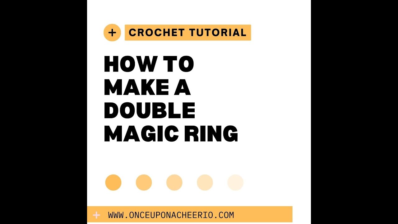 How to Crochet a Double Magic Ring - YouTube
