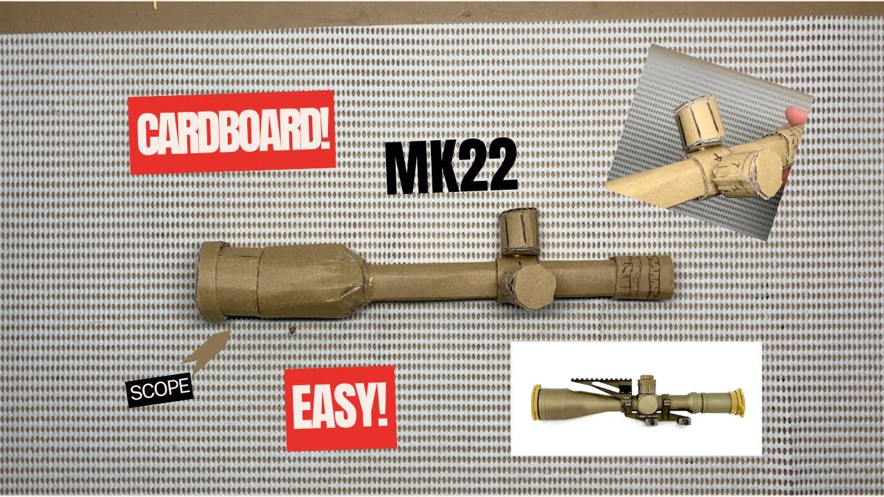 How to make MK22 scope out of cardboard - YouTube