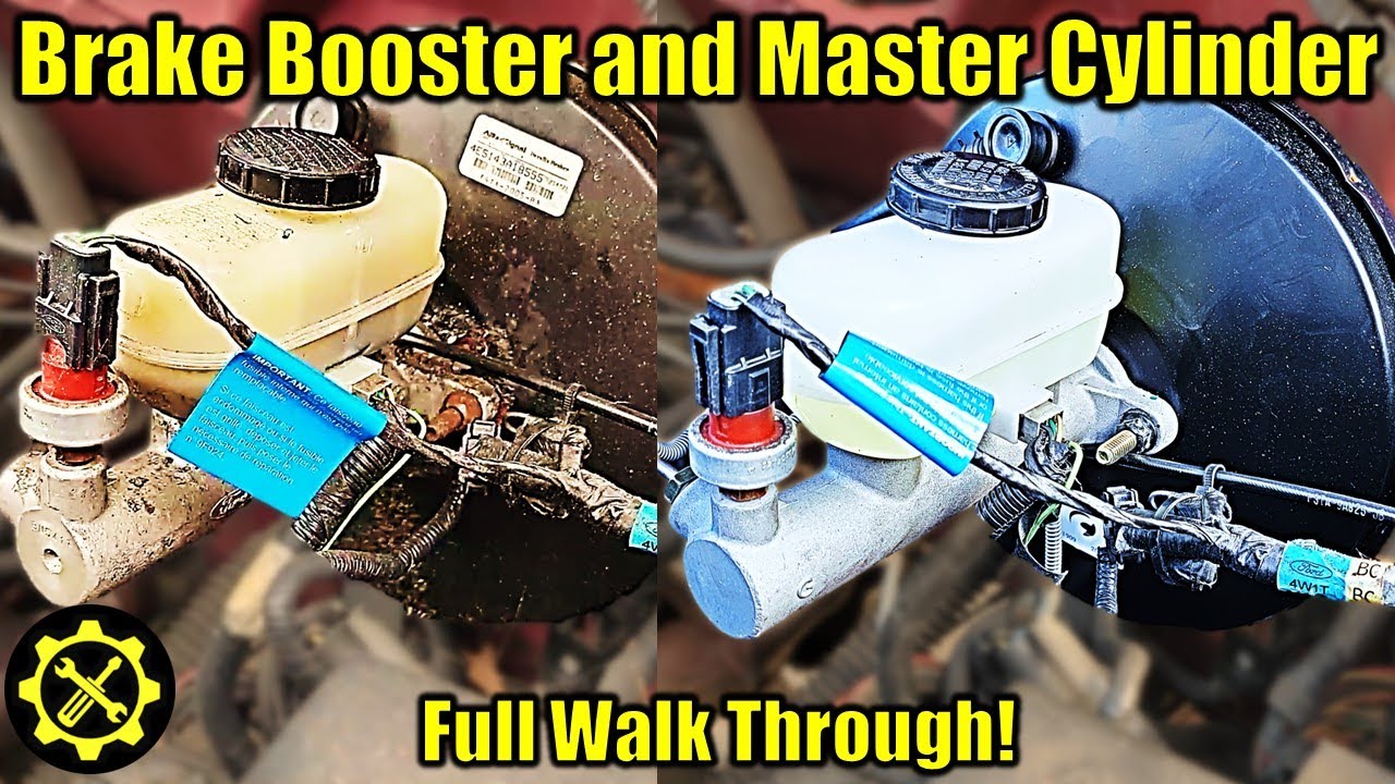 1987 - 1996 Ford F-150 Brake Booster and Master Cylinder Replacement ...