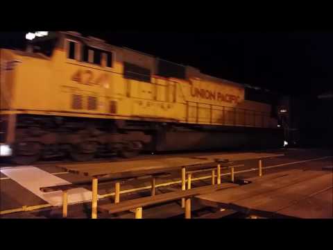 UP #4241 Leads North Bound Manifest Freight Train - YouTube