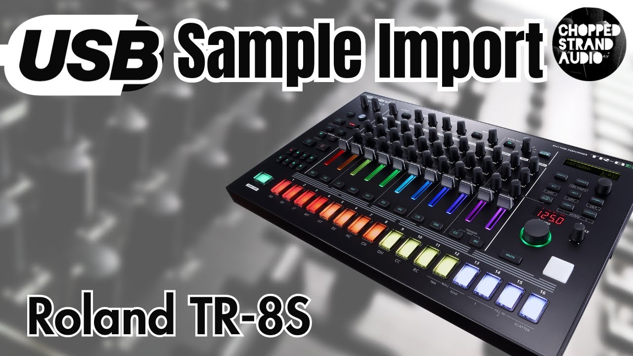 USB Sample Import / Roland TR-8S tutorial/ How to - YouTube