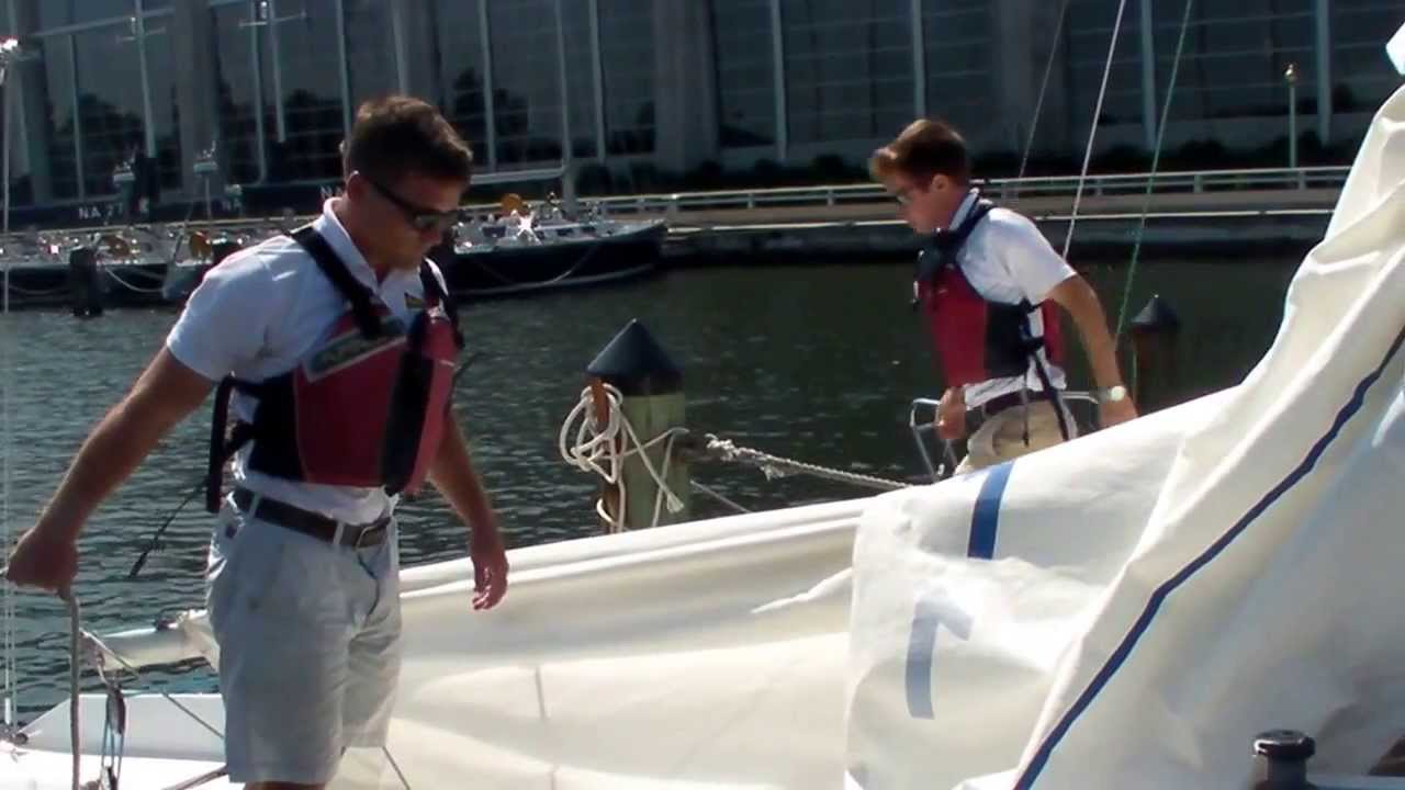 Mooring Ball - setting up for departure - YouTube