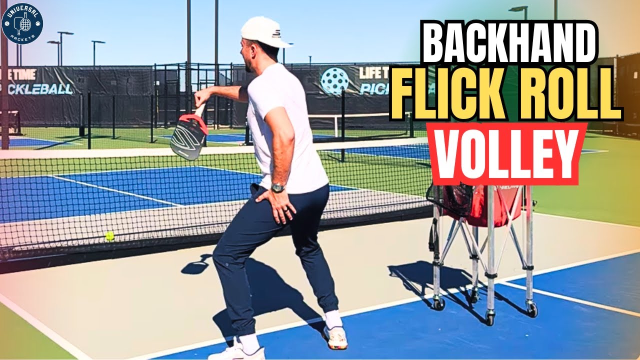 How To Hit A Backhand Roll Flick Volley - YouTube