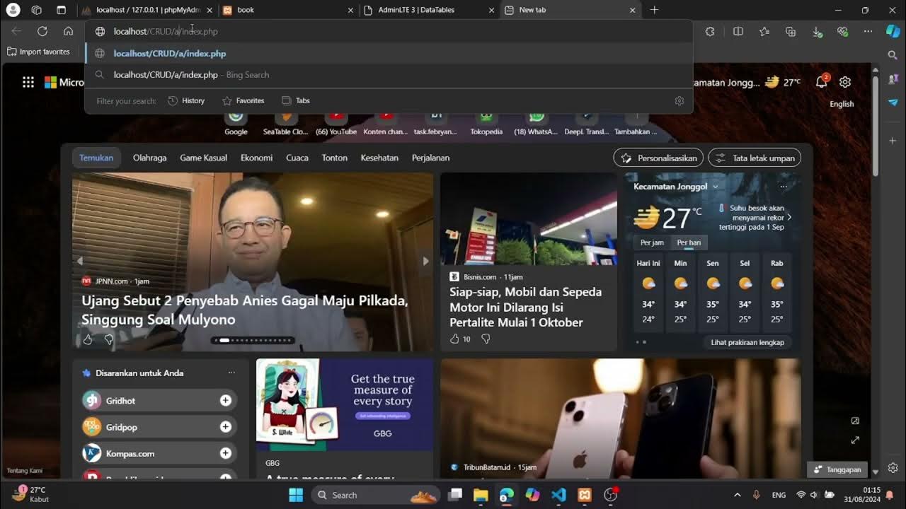 Tutorial CRUD PHP with AdminLTE - YouTube
