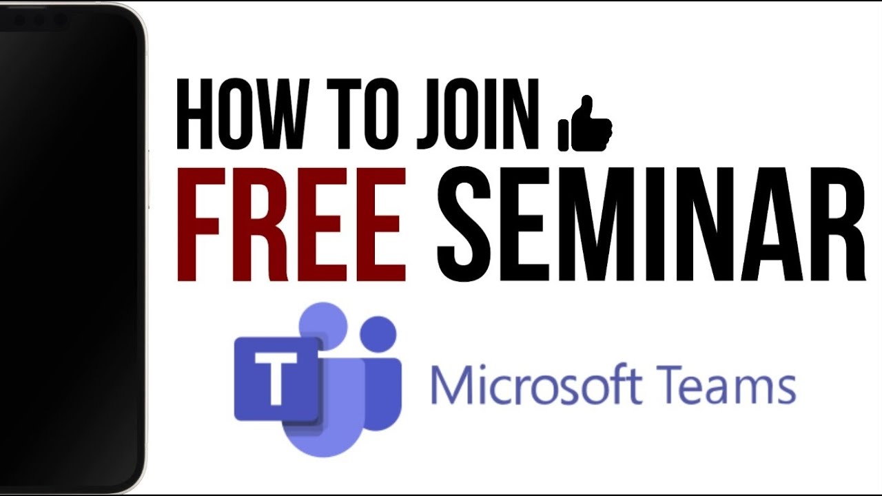 HOW TO JOIN THE FREE ONLINE SEMINAR ON MICROSOFT TEAMS USING SMARTPHONE ...