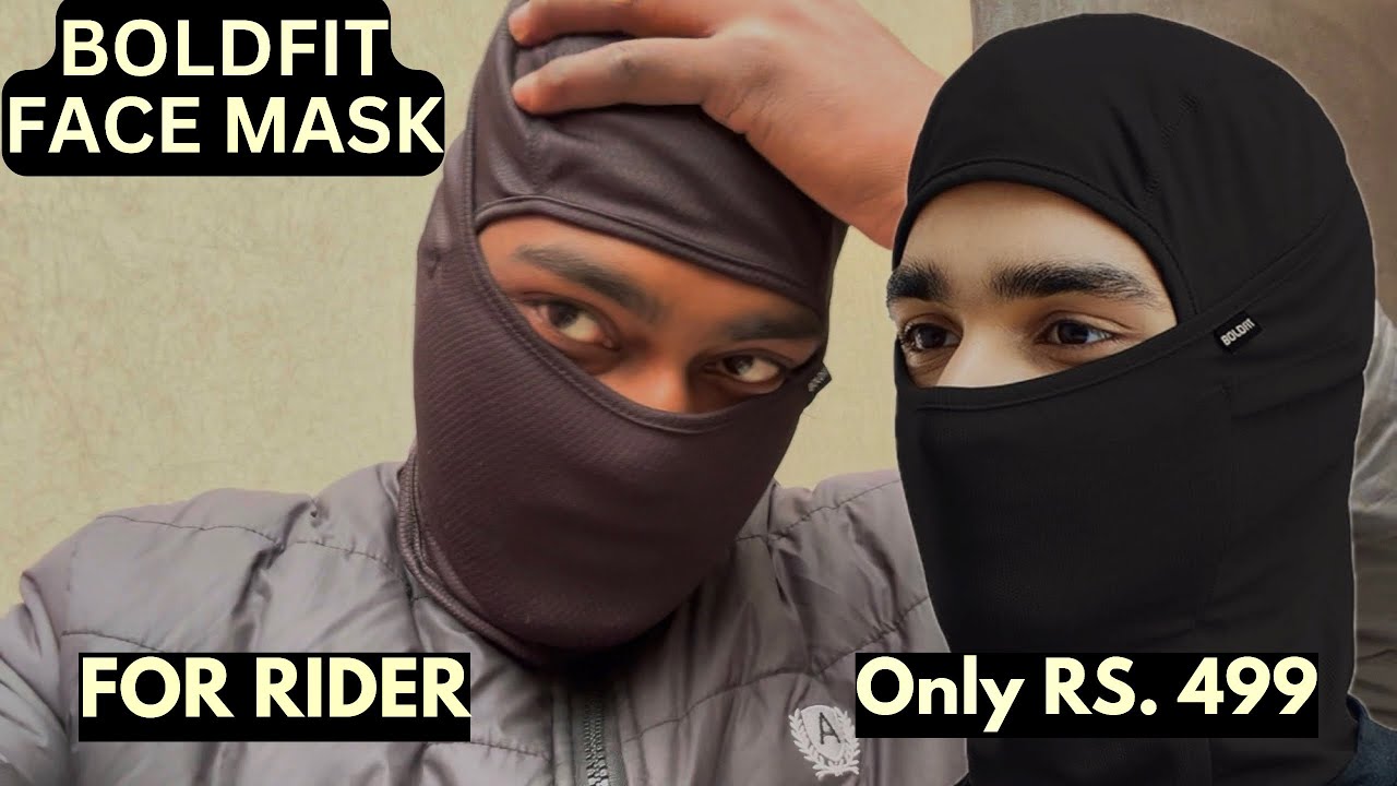 BoldFit Face Mask For Rider Good Quality soul on Bike Riding - YouTube