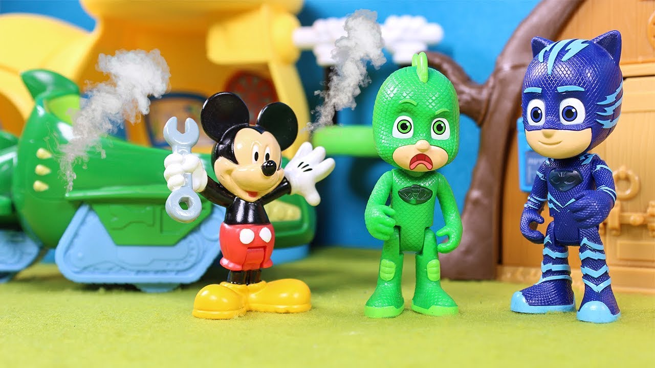 ⚡ PJ MASKS ⚡ Mickey Mouse arregla el coche de Gekko | Heroes en Pijama ...