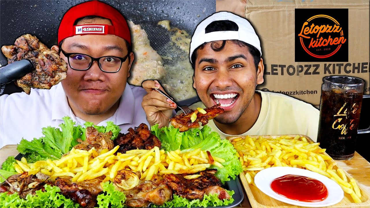 KAMI BORONG 8 JENIS CHICKEN CHOP DARI LETOPZZ KITCHEN | MUKBANG ...