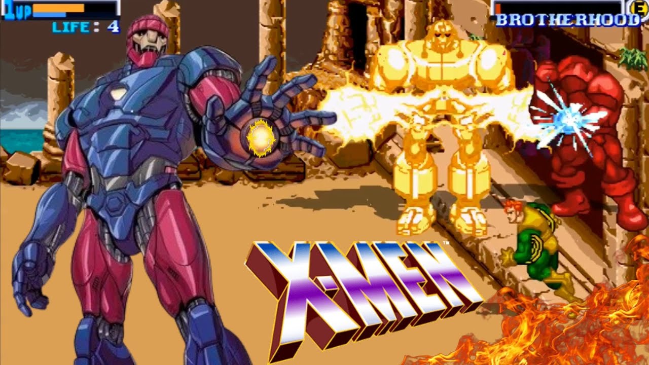 X-Men Arcade Remake v.1- Sentinel [OpenBOR] (by zvitor) - YouTube
