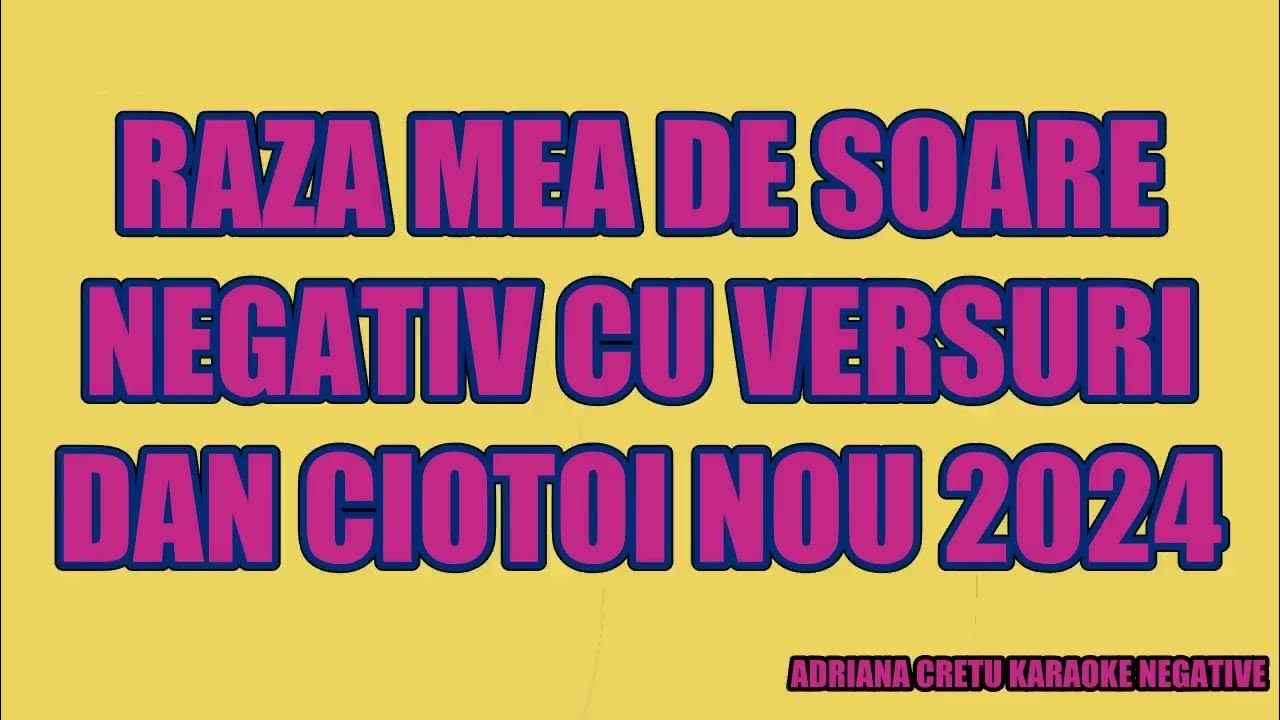 Raza mea de soare Karaoke Negative Adriana Cretu Nou2024 Original - YouTube