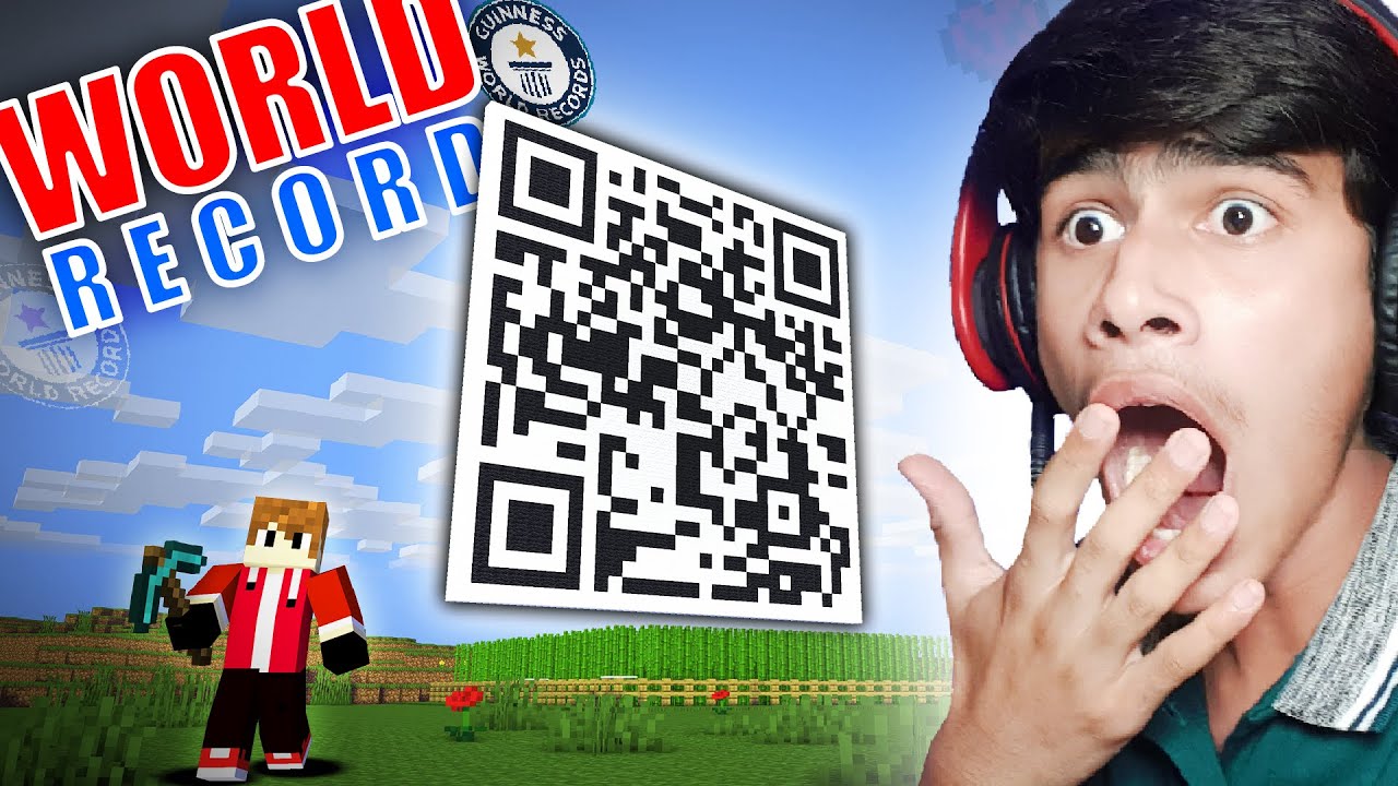 I Built A Scannable Qr Code In Minecraft Survival... World Record ...