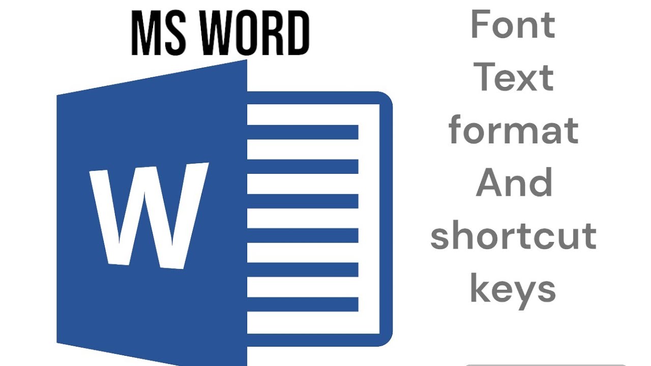 Ms word Font text format Complete class - YouTube