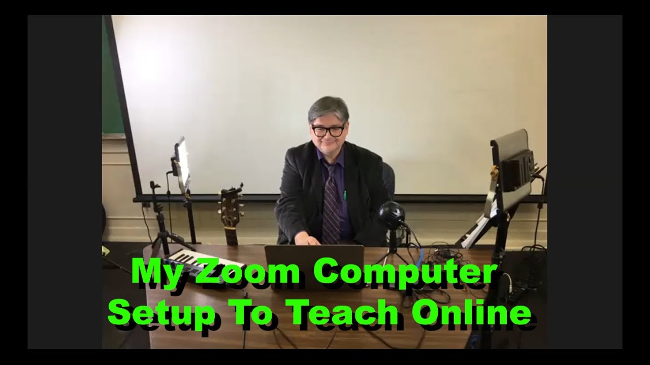 My Zoom Computer Setup To Teach Online - YouTube