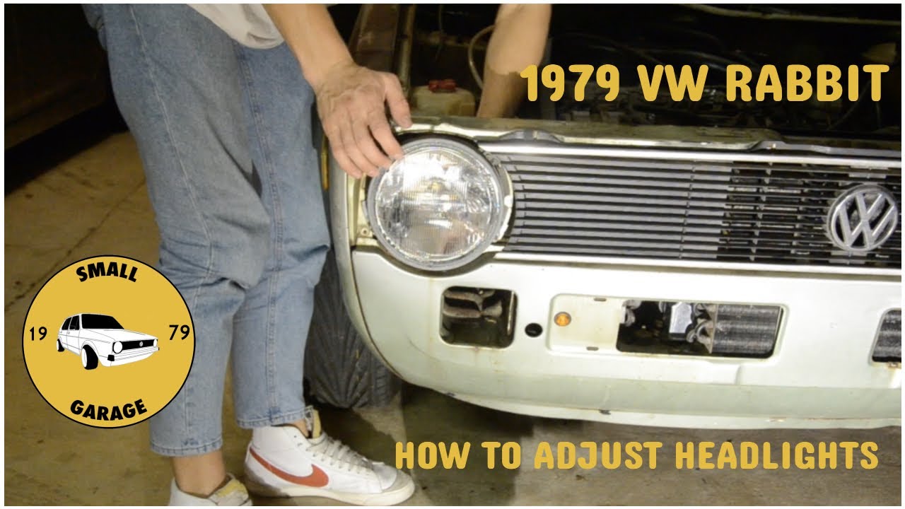 Headlight Adjustment (MK1 VW Rabbit Diesel) - YouTube