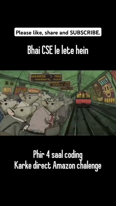 Welcome to the rat race. #cse #college #amazon #sqlcoding #coding - YouTube Welcome to the rat race. #cse #college #amazon #sqlcoding #coding - YouTube